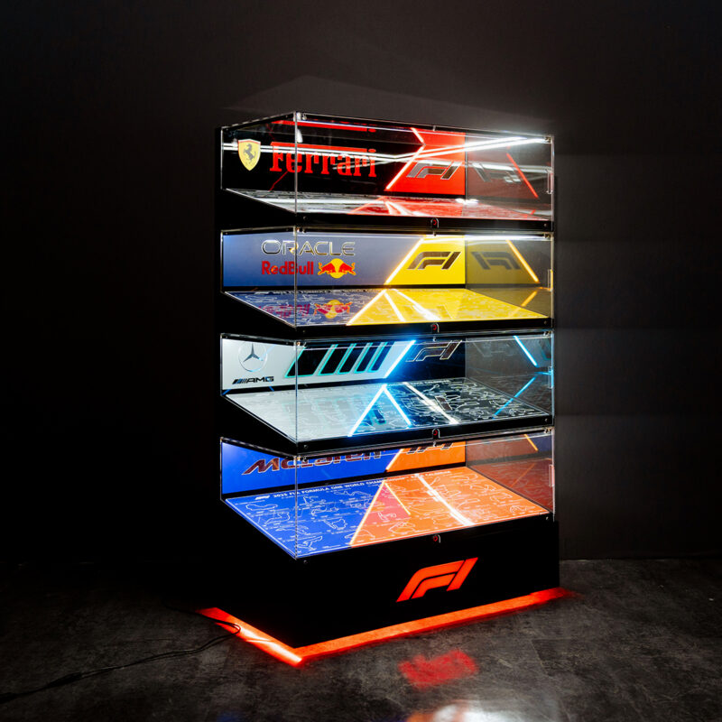 LED Display Case for LEGO F1 Race Cars | J.WOO Design