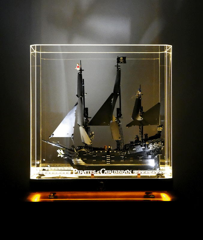 LED Display Case for LEGO 10365 Jack Sparrow’s Pirate Ship A | J.WOO Design