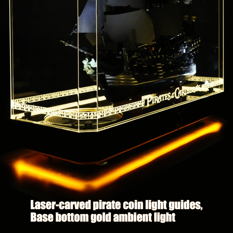 LED Display Case for LEGO 10365 Jack Sparrow’s Pirate Ship A | J.WOO Design
