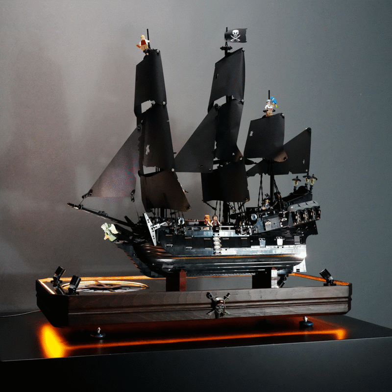 LED Display Case for LEGO 10365 Jack Sparrow’s Pirate Ship A | J.WOO Design