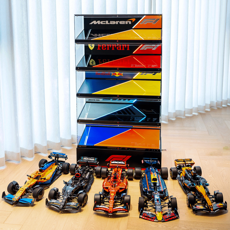 LED Display Case for LEGO F1 Race Cars | J.WOO Design